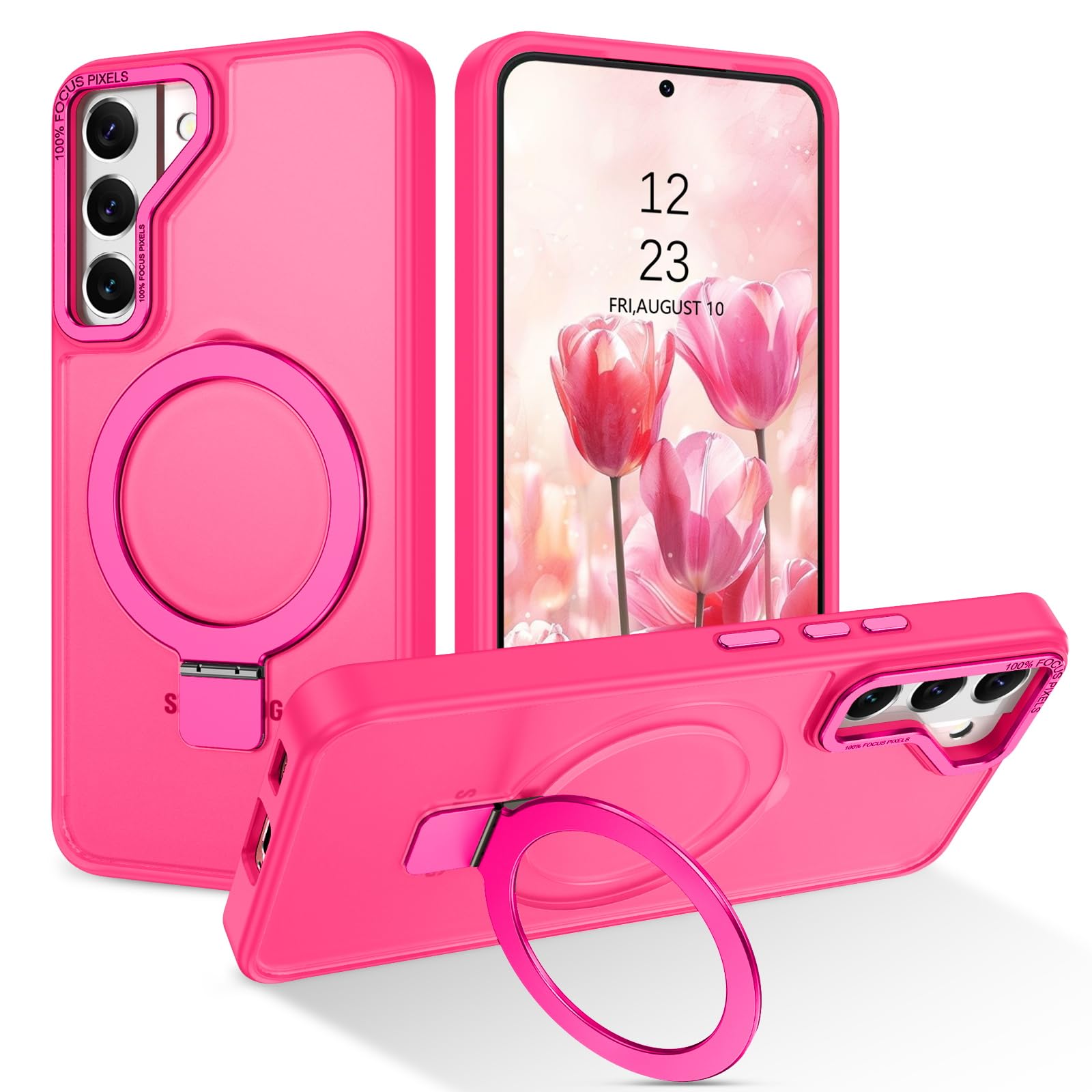 Amazon.com: DUEDUE for Samsung Galaxy S22 Plus Case Magnetic with Ring Stand [Compatible with ...