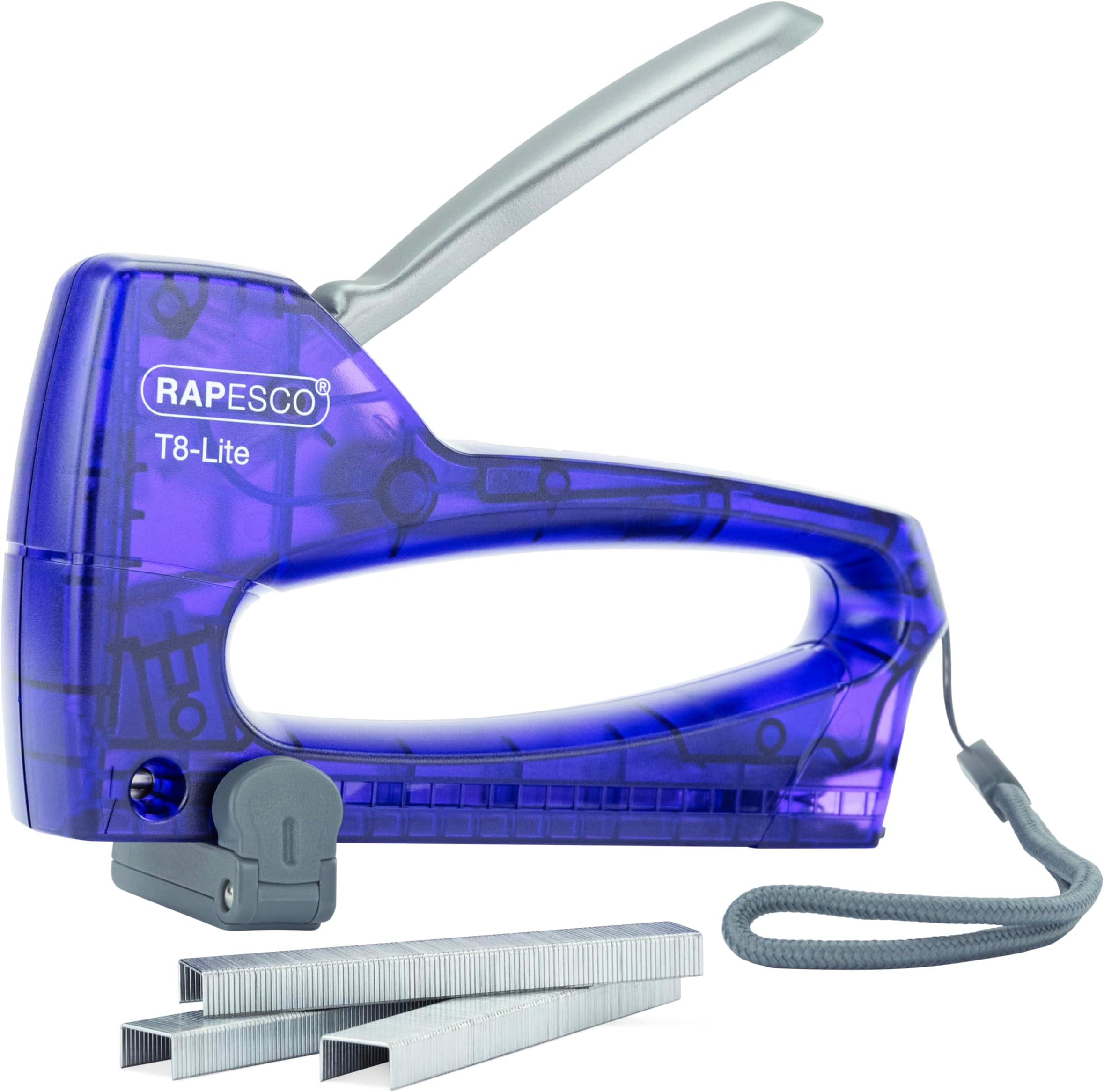 Rapesco 0956 T8-Lite Staple Tacker with 300 13/6mm Staples, Purple ...