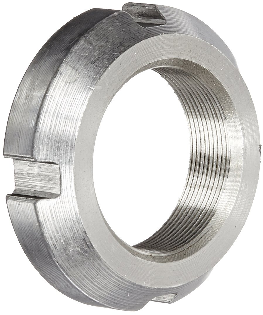 SKF KM 1 Standard Locknut, Right Hand, Not Self-Locking, Steel, Metric ...