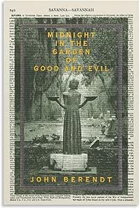 Amazon.com: Book Cover Midnight in The Garden Of Good And Evil Poster ...