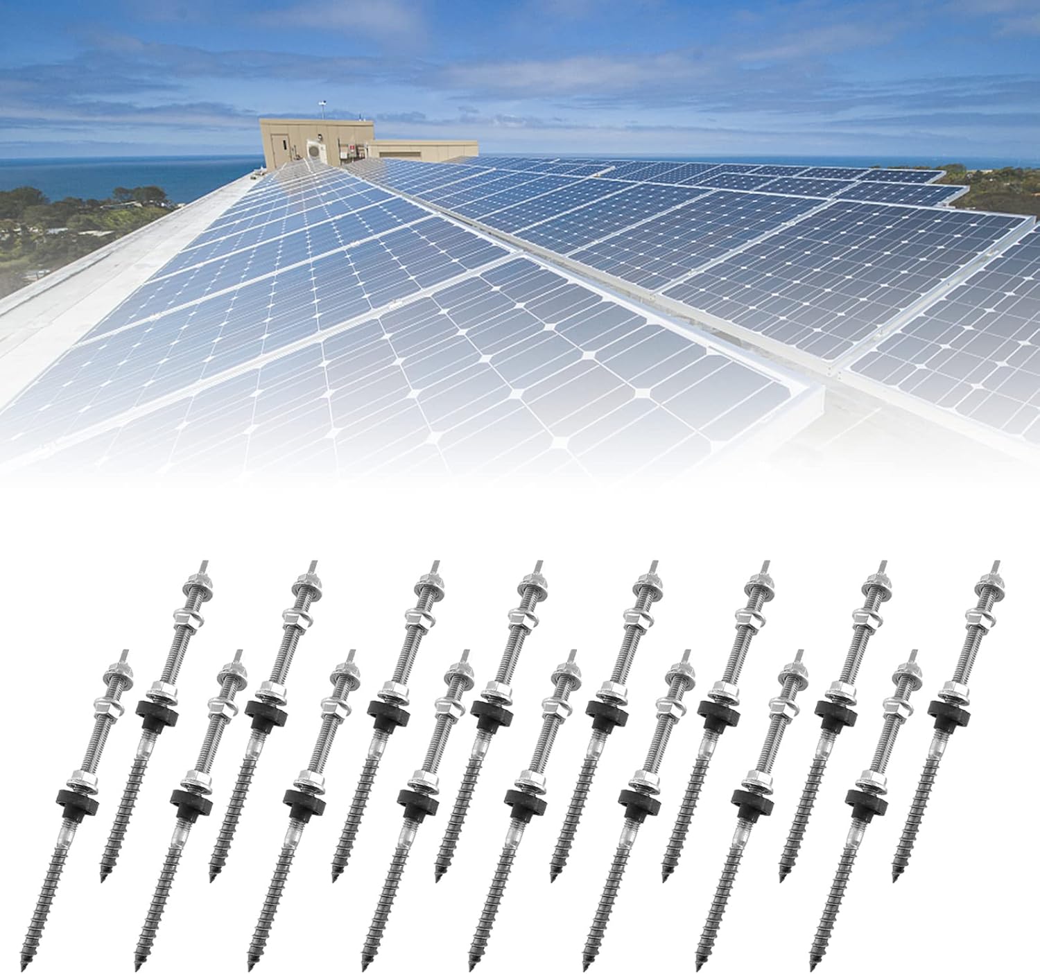 Hanger Bolts M10 x 200 mm Solar 304 Stainless Steel Hanger Bolts ...