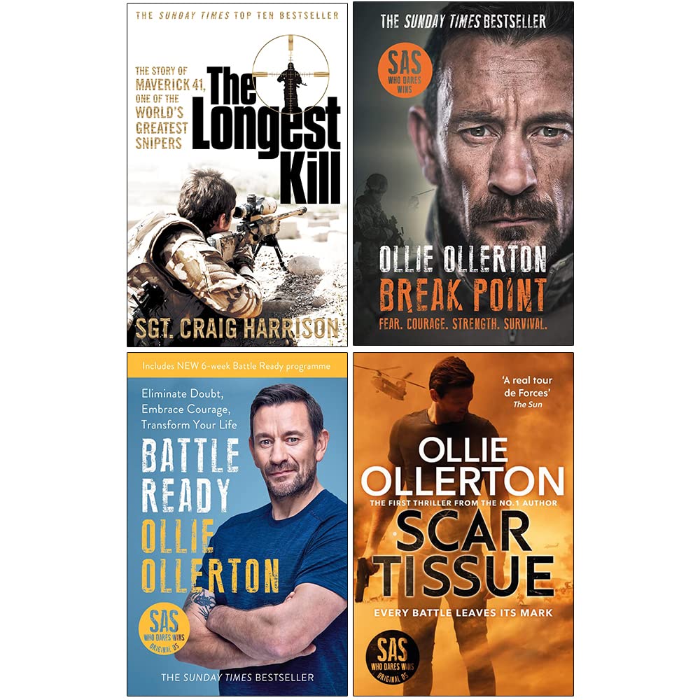 The Longest Kill, Break Point, Battle Ready, Scar Tissue 4 Books ...