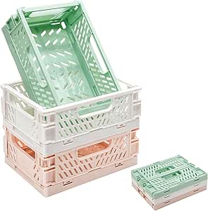 Amazon.com: 3 Pack Mini Plastic Storage Basket for Shelf Organizing ...