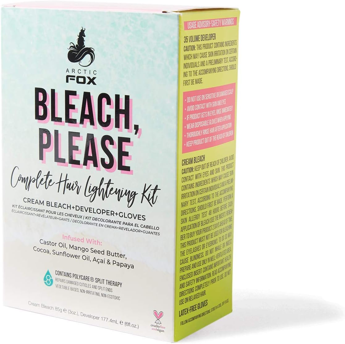 Amazon.com : KISS Lift Up Complete Hair Bleach & Icy Silver Toner Kit ...