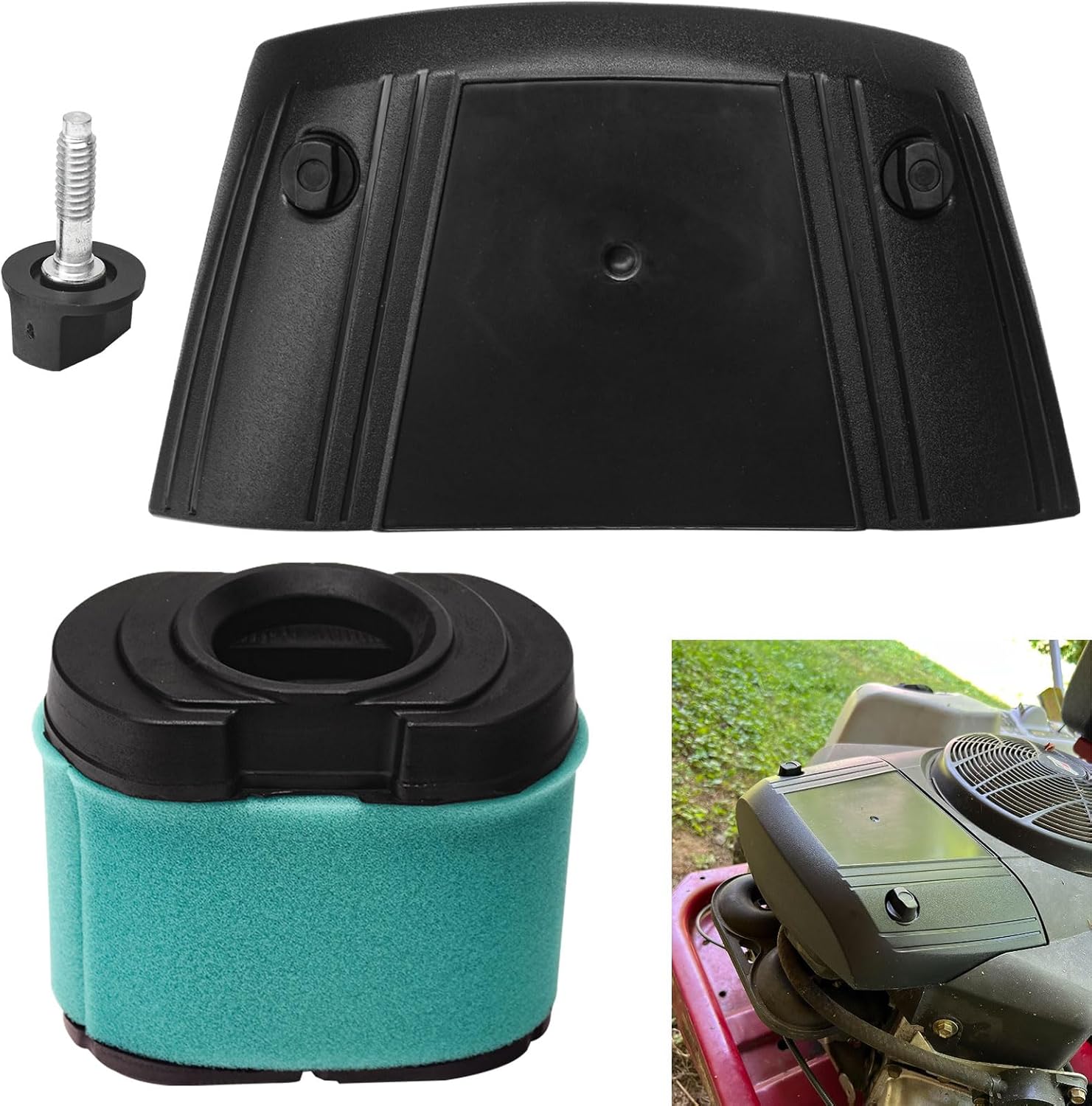Amazon.com : 795120 792289 Air Cleaner Cover + Air Filter 792105 + Oil ...