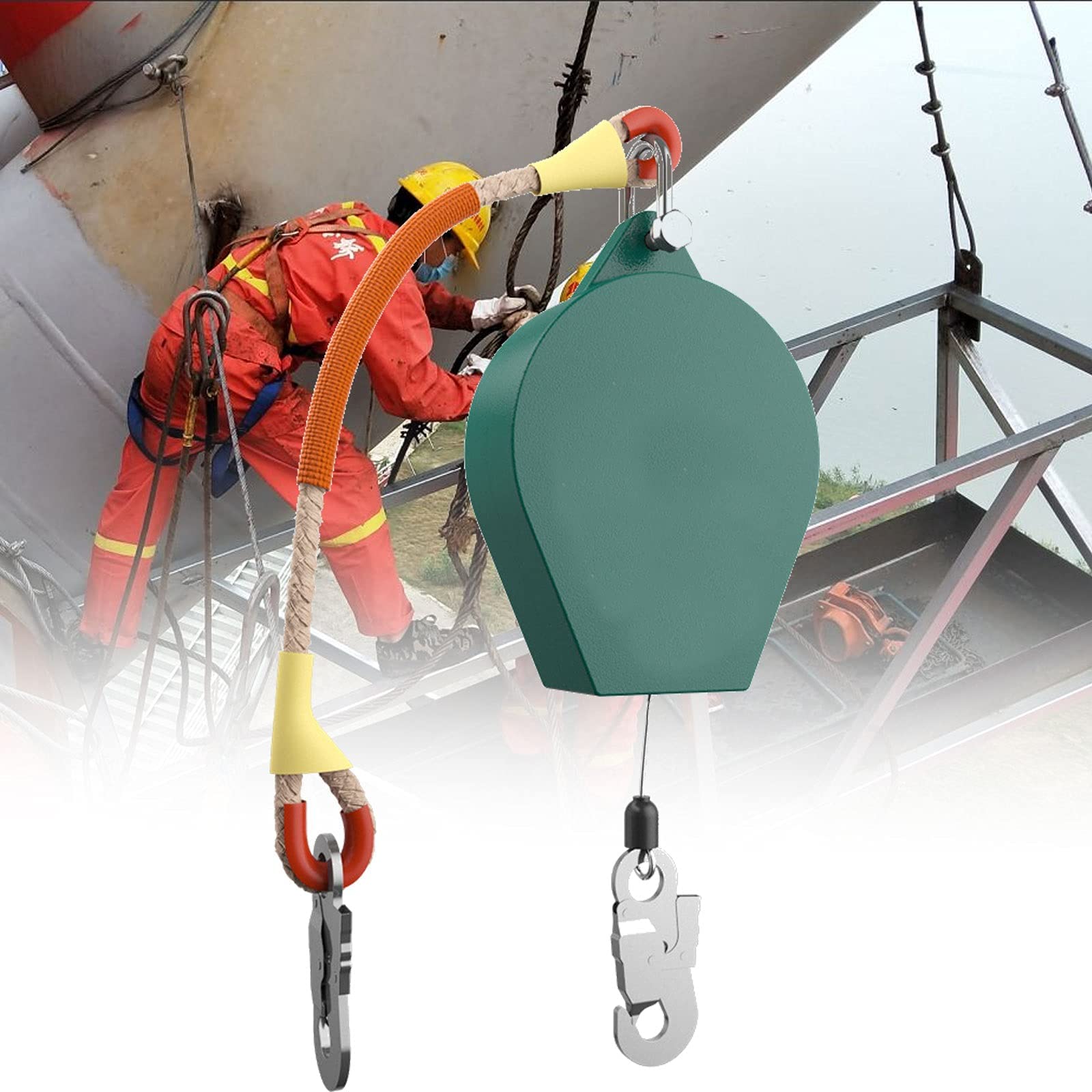 Buy XJZKA Retractable Aluminum Shell Fall Arrester, Self Retracting ...