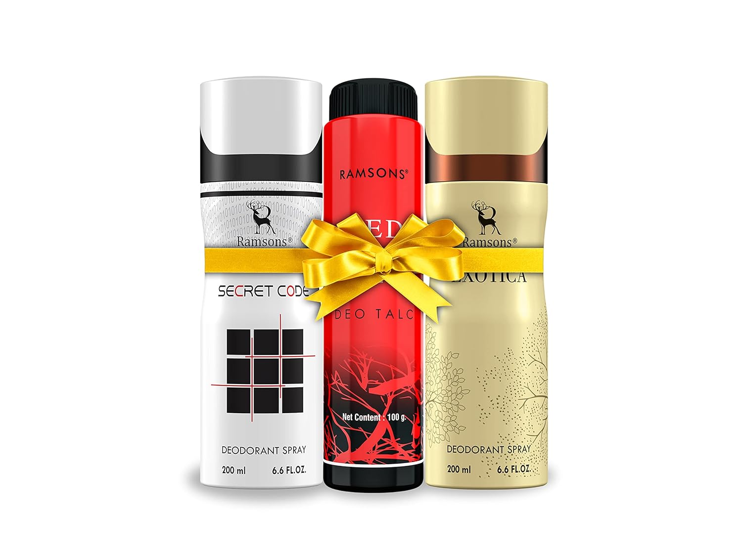 Buy RAMSONS Deo Talc Combo | 1 Secret Code Deodorant Spray - 200ml | 1 ...