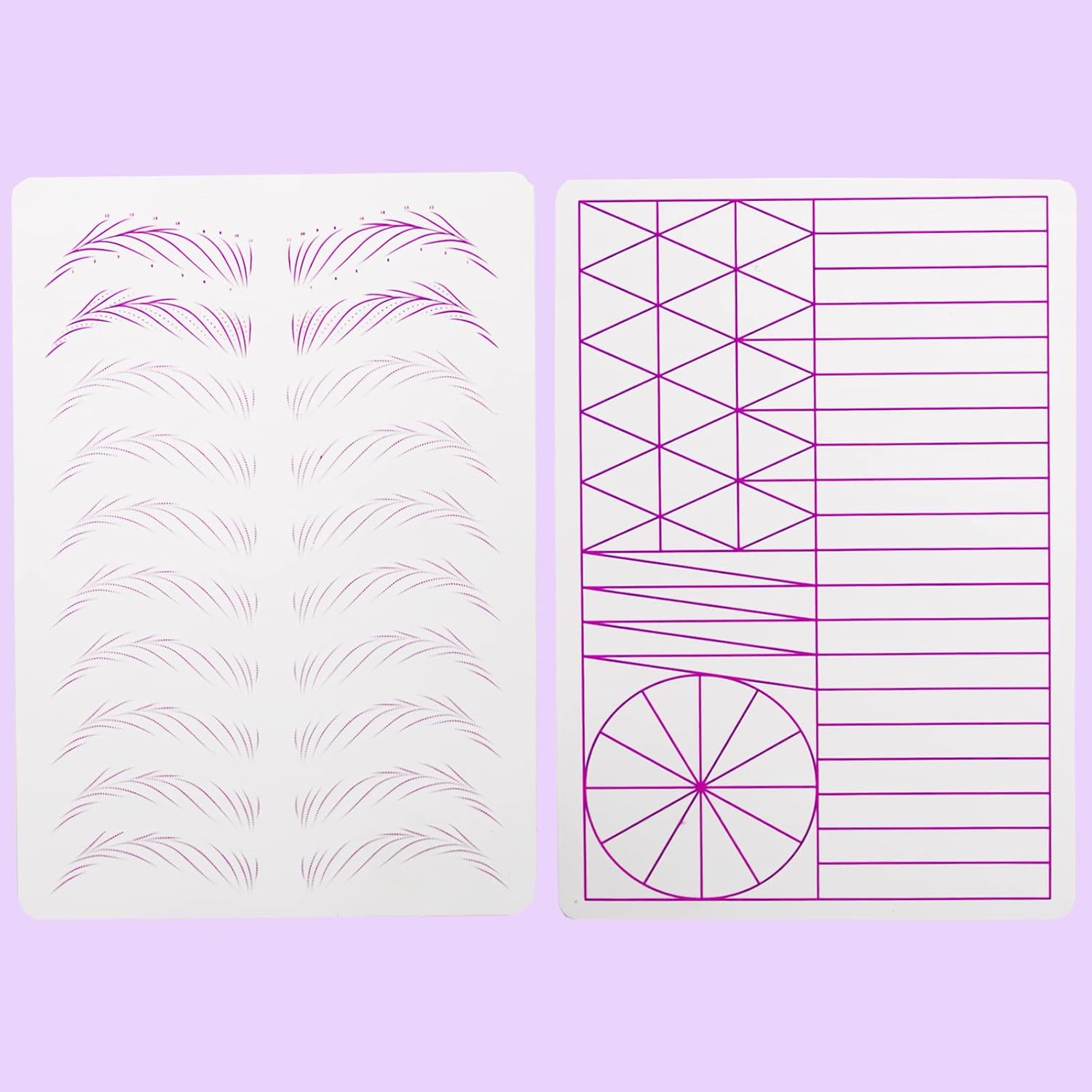 Amazon.com : 2pieces Two Sides 1.5mm Thickness Brow Practice Skin ...