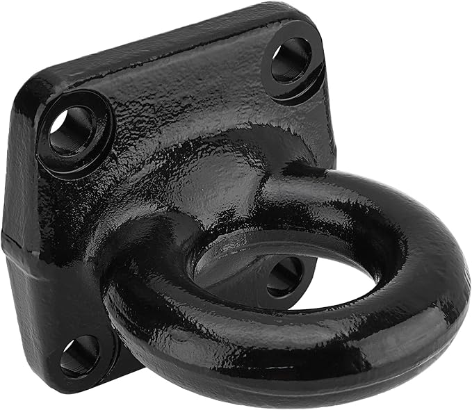 Amazon.com: Racewill 4-Bolt Pintle Hitch Lunette Ring, I.D. 3 inch ...