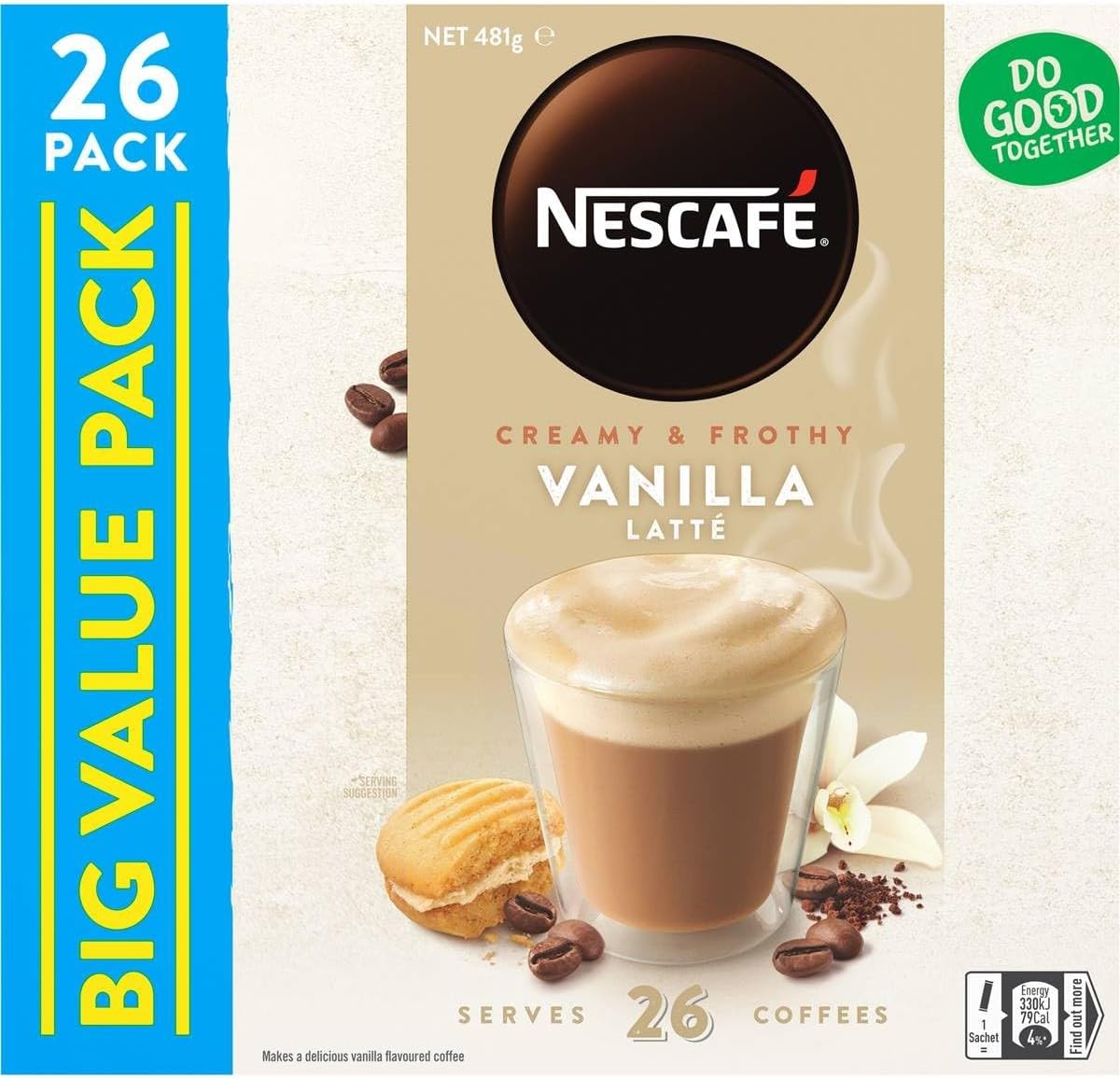 Nescafe Menu Vanilla Coffee Sachets 26-Pack : Amazon.com.au: Pantry ...