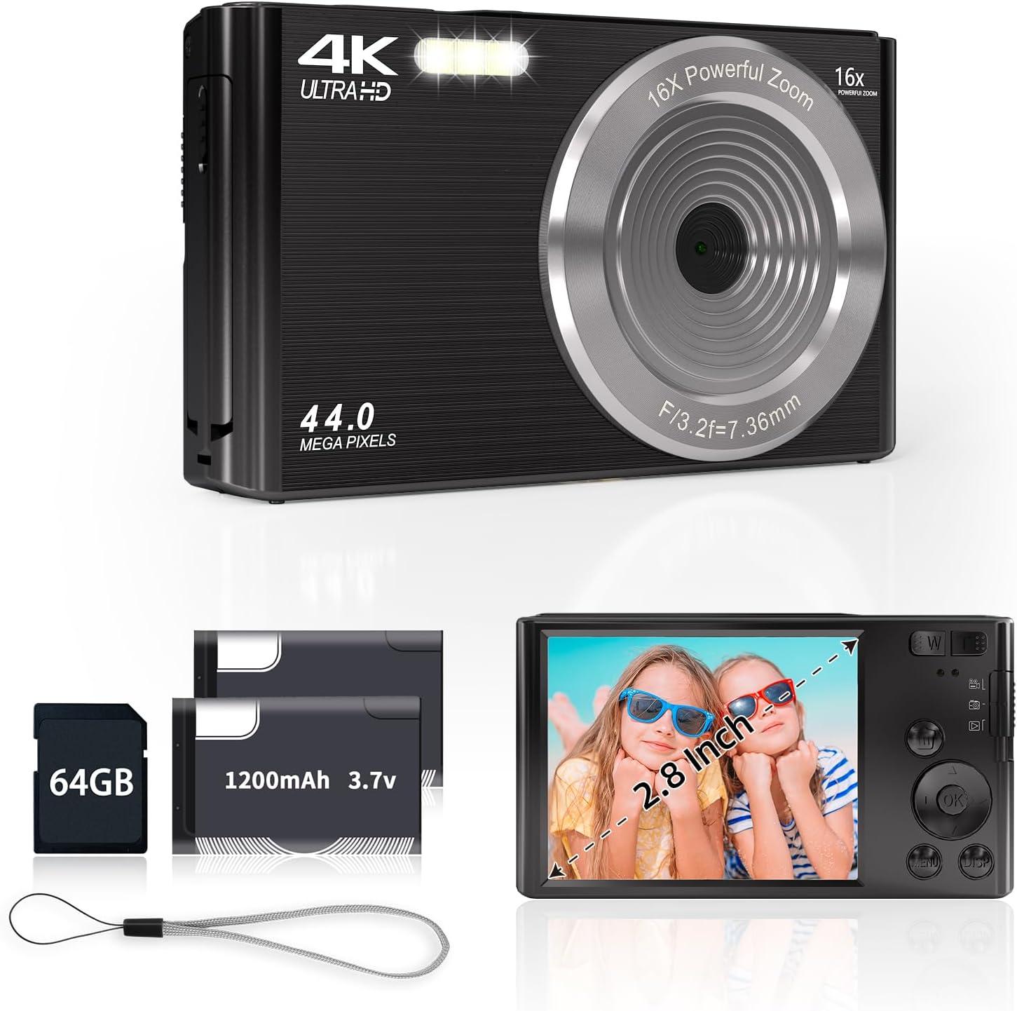 Amazon.com : Acuvar 16MP Megapixel Compact Digital Photo and Video ...