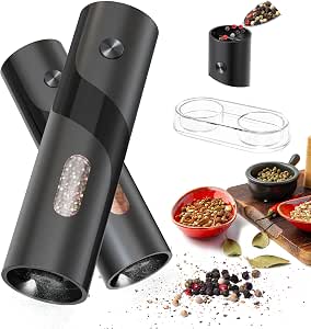 Amazon.com: CIRCLE JOY Electric Salt and Pepper Grinder Set Top-Refill ...