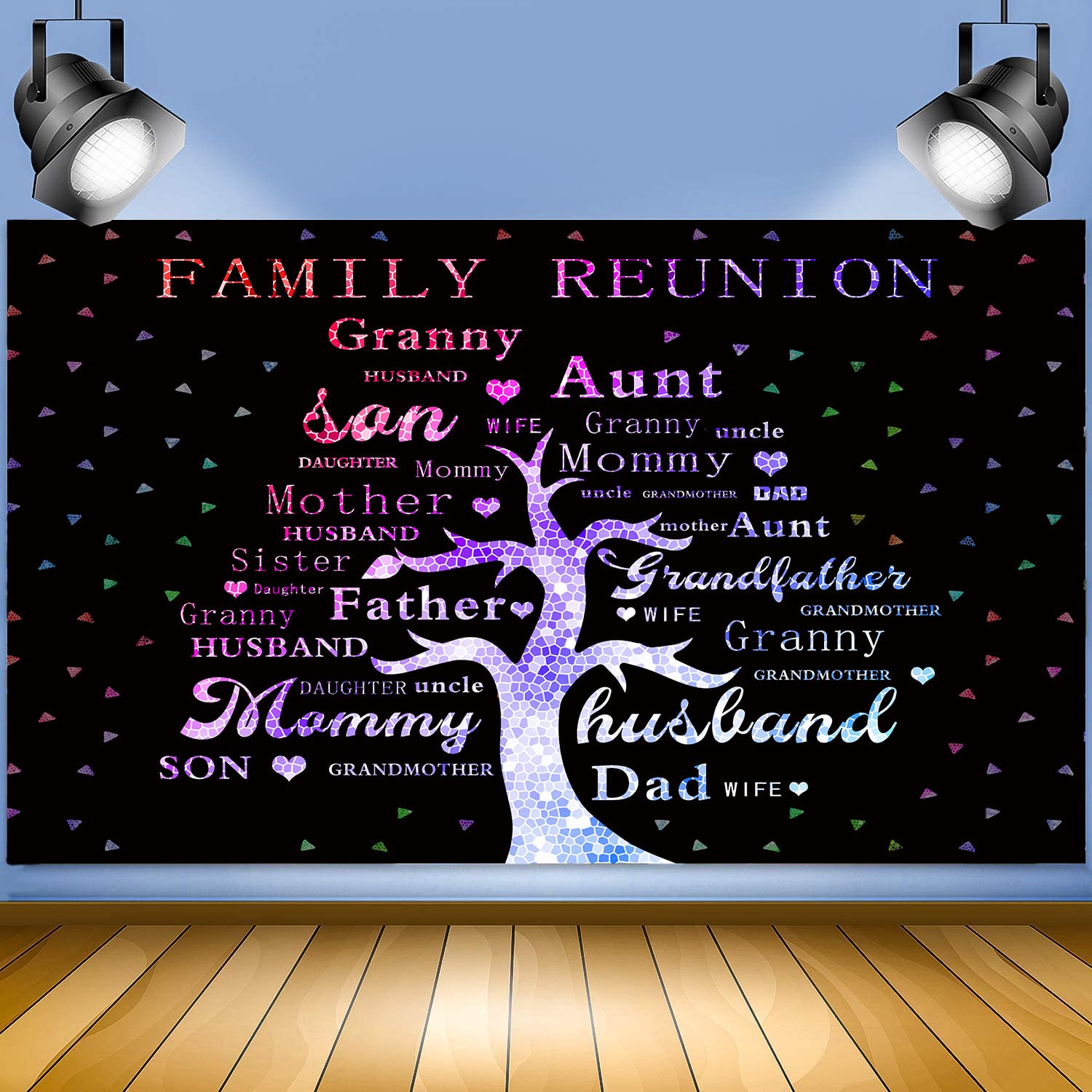 Colorful Family Reunion Tree