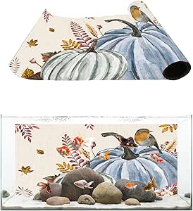 Amazon.com : Watercolor Pumpkin Aquarium Background Poster Fish Tank ...