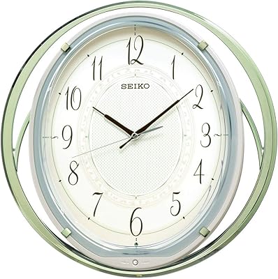 Amazon.co.jp : セイコー クロック 掛け時計 電波 アナログ トリプルセレクション メロディ 飾り振り子 白 パール ...