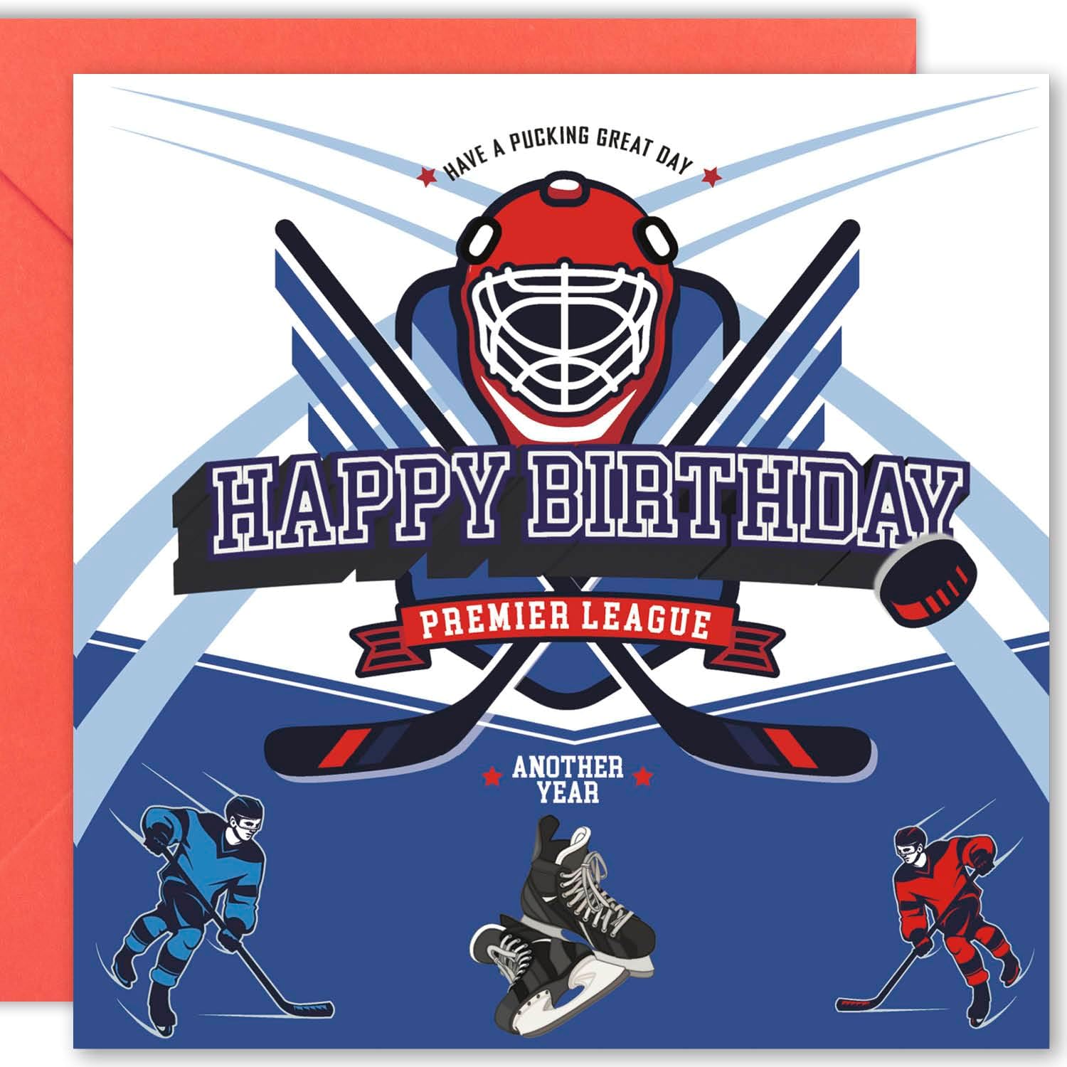 Amazon.com : Ice Hockey Card, Coach Appreciation (7X5 Inches and Blank ...