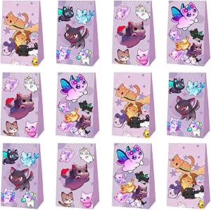 Amazon.com: Heromg 12 Pack Meemeows Party Favor Gift Bags, Meemeows ...