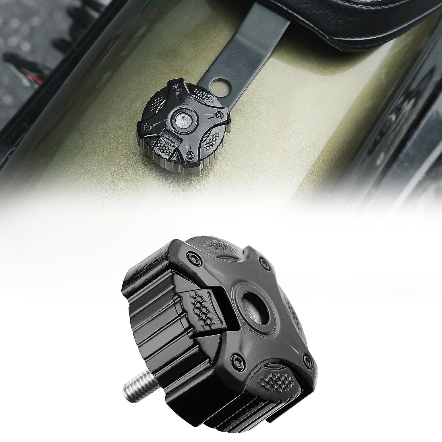 Amazon.com: KEMIMOTO Anti-theft Seat Bolt Seat Screw Cover 304 Stainless Steel Quick Release ...