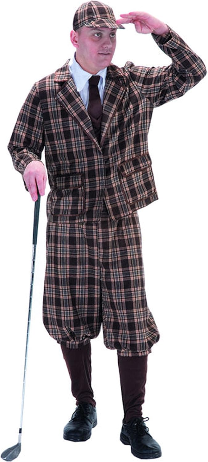 1930's Style Golfer Fancy Dress Costume : Amazon.co.uk: Toys & Games