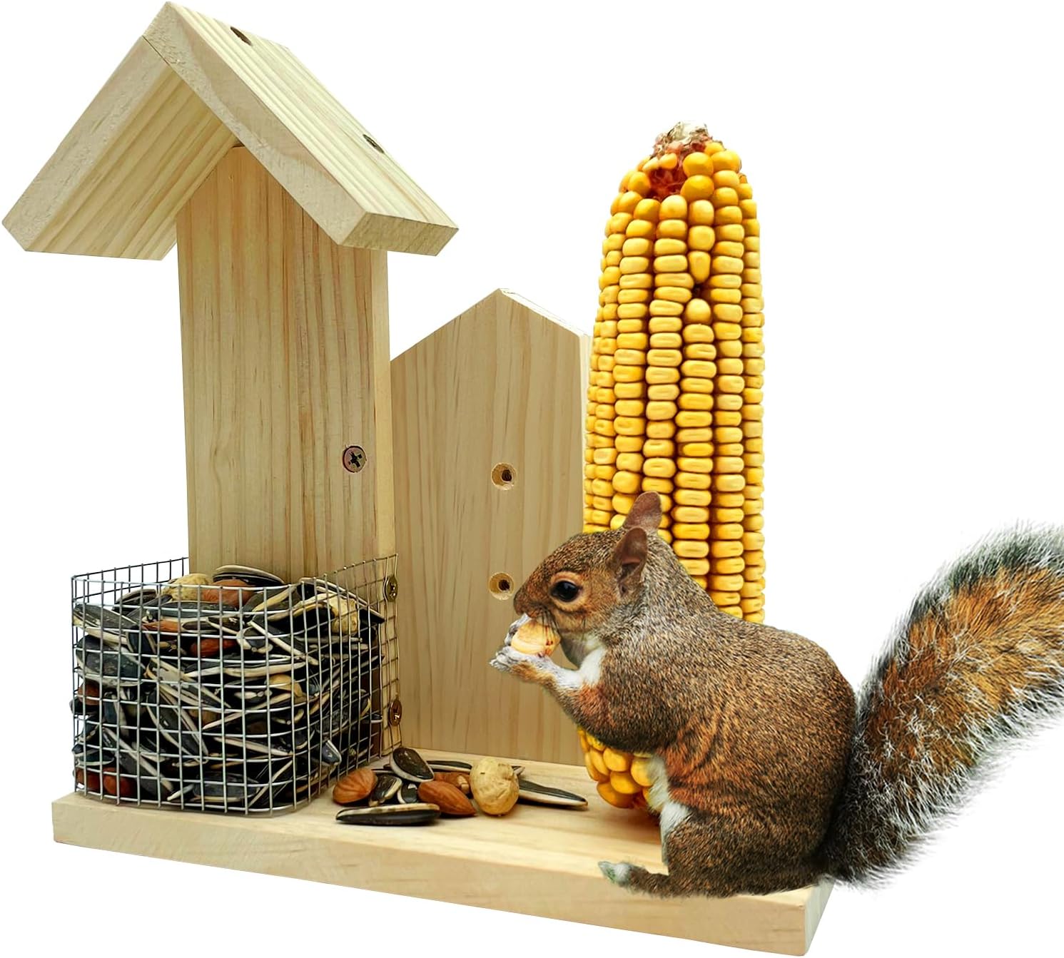 Amazon.com : LENEDI Squirrel Feeder, Squirrel Feeders for Outside ...