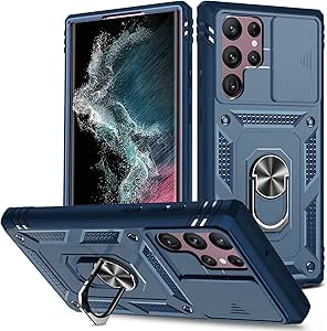 Amazon.com: SunStory Samsung Galaxy S22 Ultra Case with Kickstand and Slide Camera Cover ...