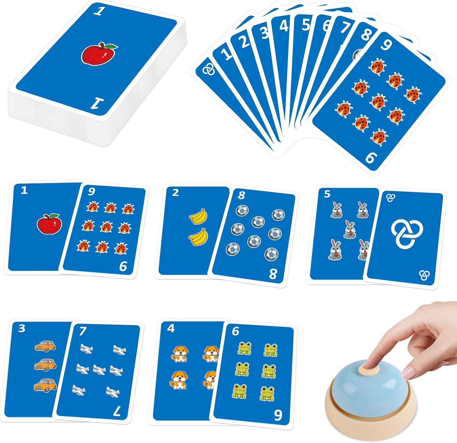 Amazon.com: Kasfalci Math Games for Kids, Math Manipulatives, Card ...