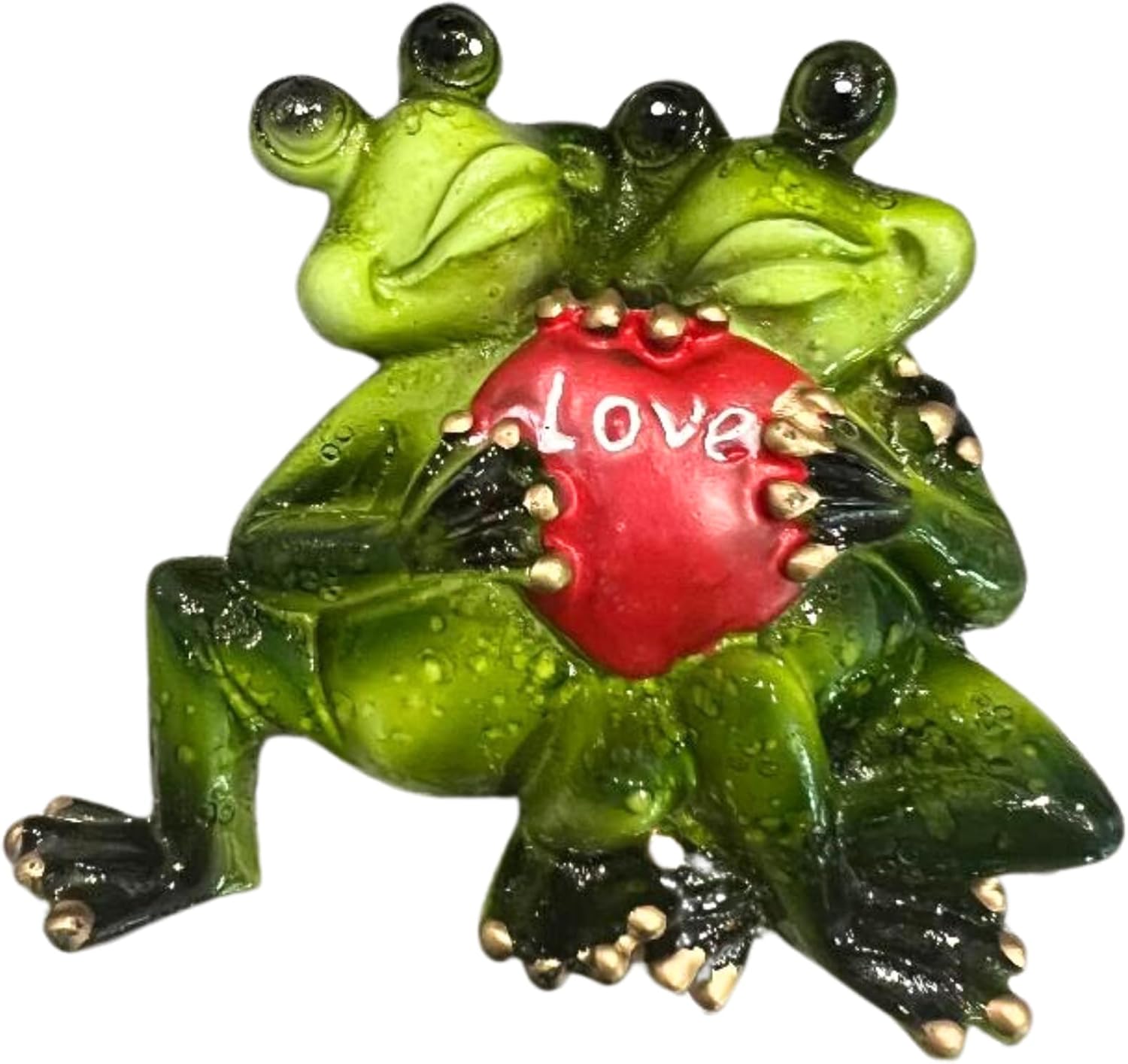 Amazon.com: Green Frogs Couple in Love Cuddling Hugging 3D Green Frogs ...