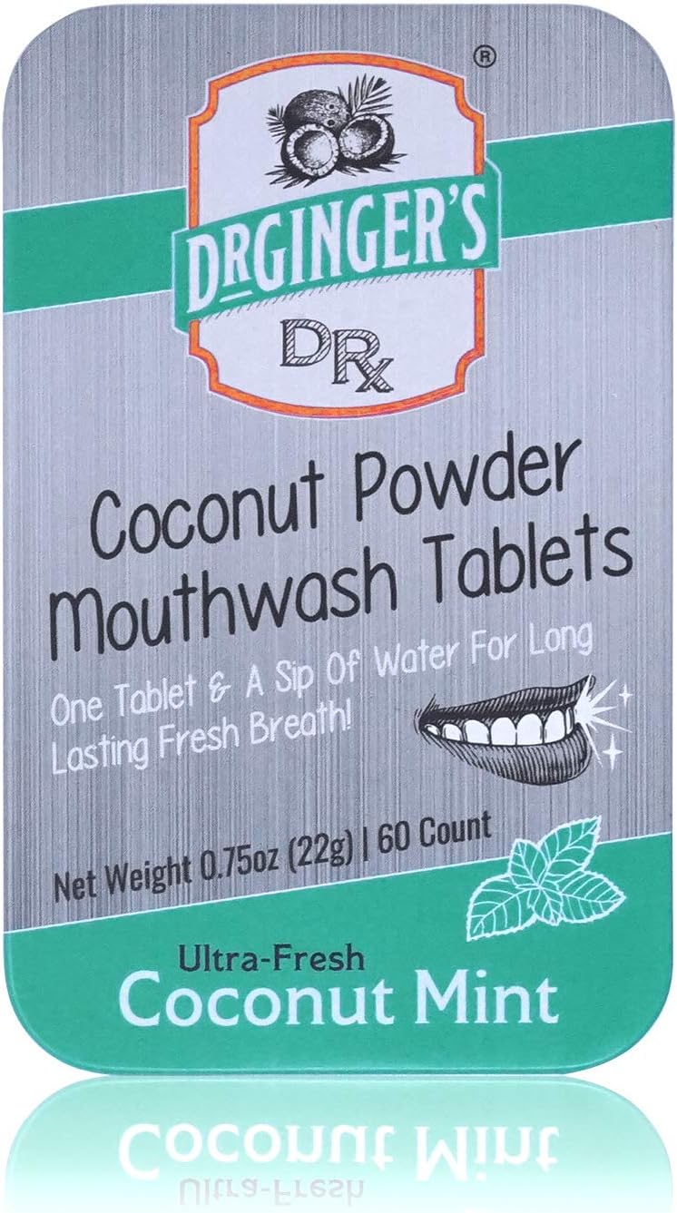 Amazon.com: Dr. Ginger's Mouthwash Tablets, All-Natural Travel ...