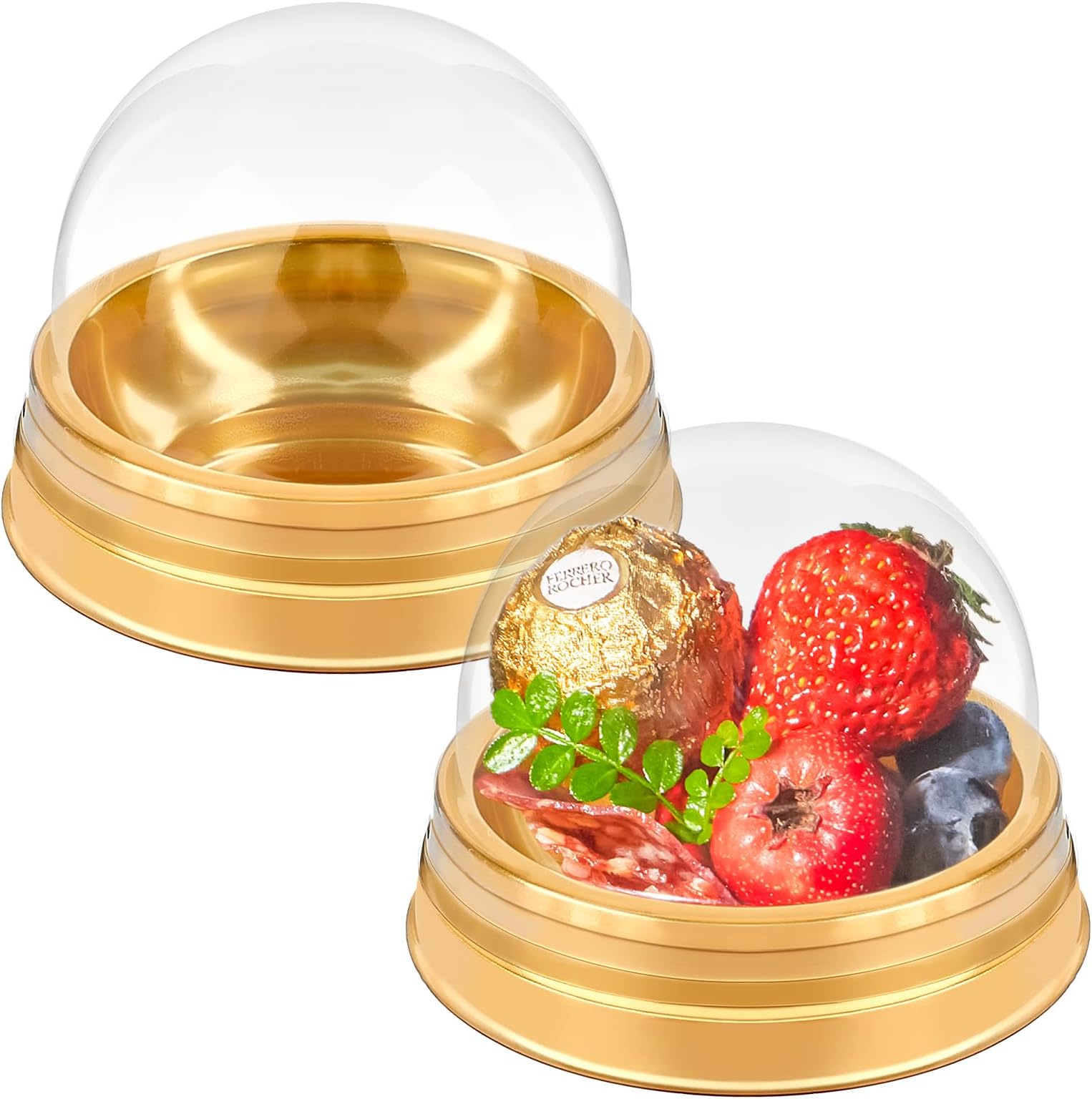 Amazon.com: TOFLEN 3 Inches Charcuterie Domes, 50Pcs Clear Plastic ...