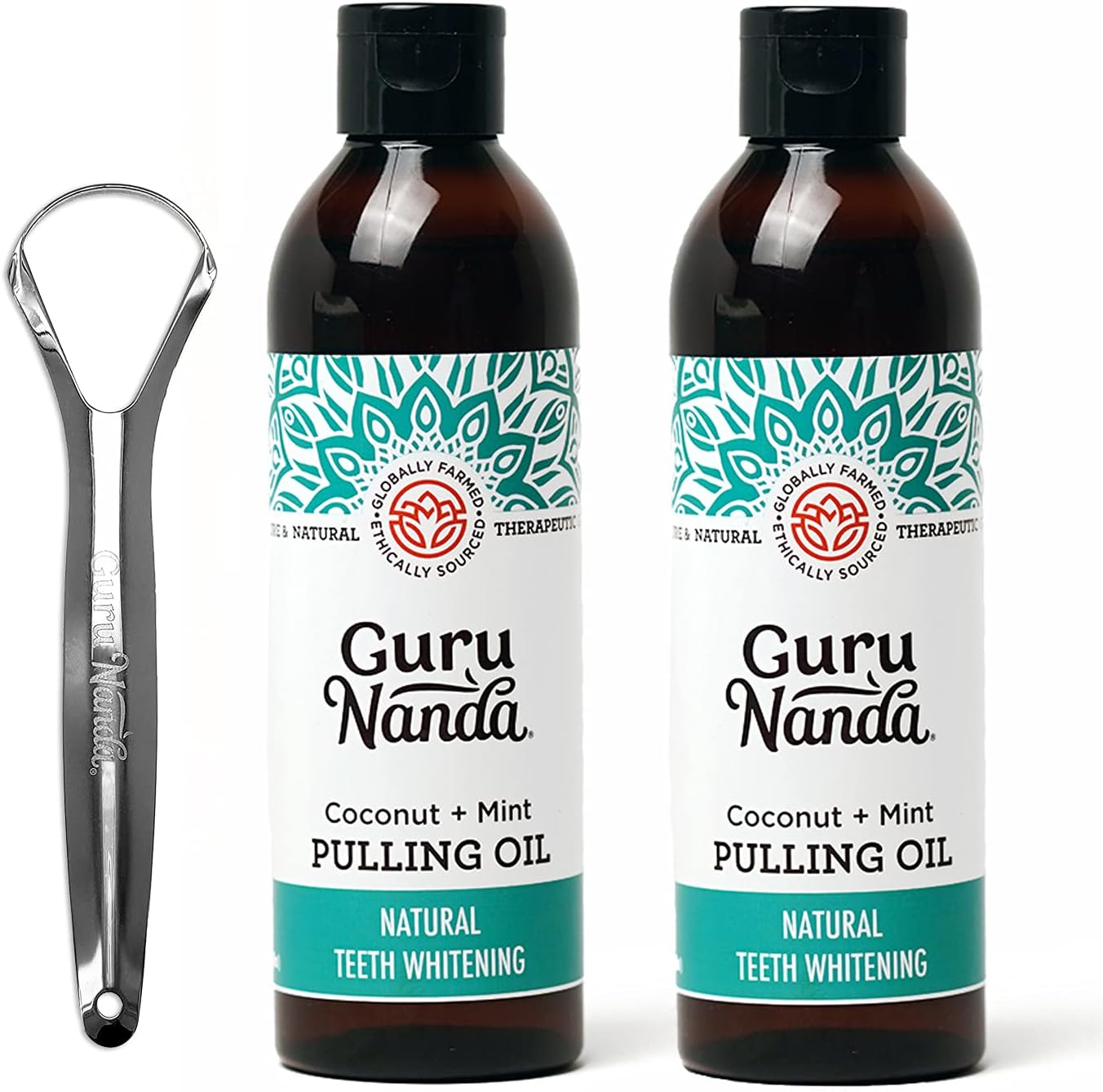 Amazon.com: GuruNanda Whitening Pulling Oil & Dental Kit, Ayurvedic ...