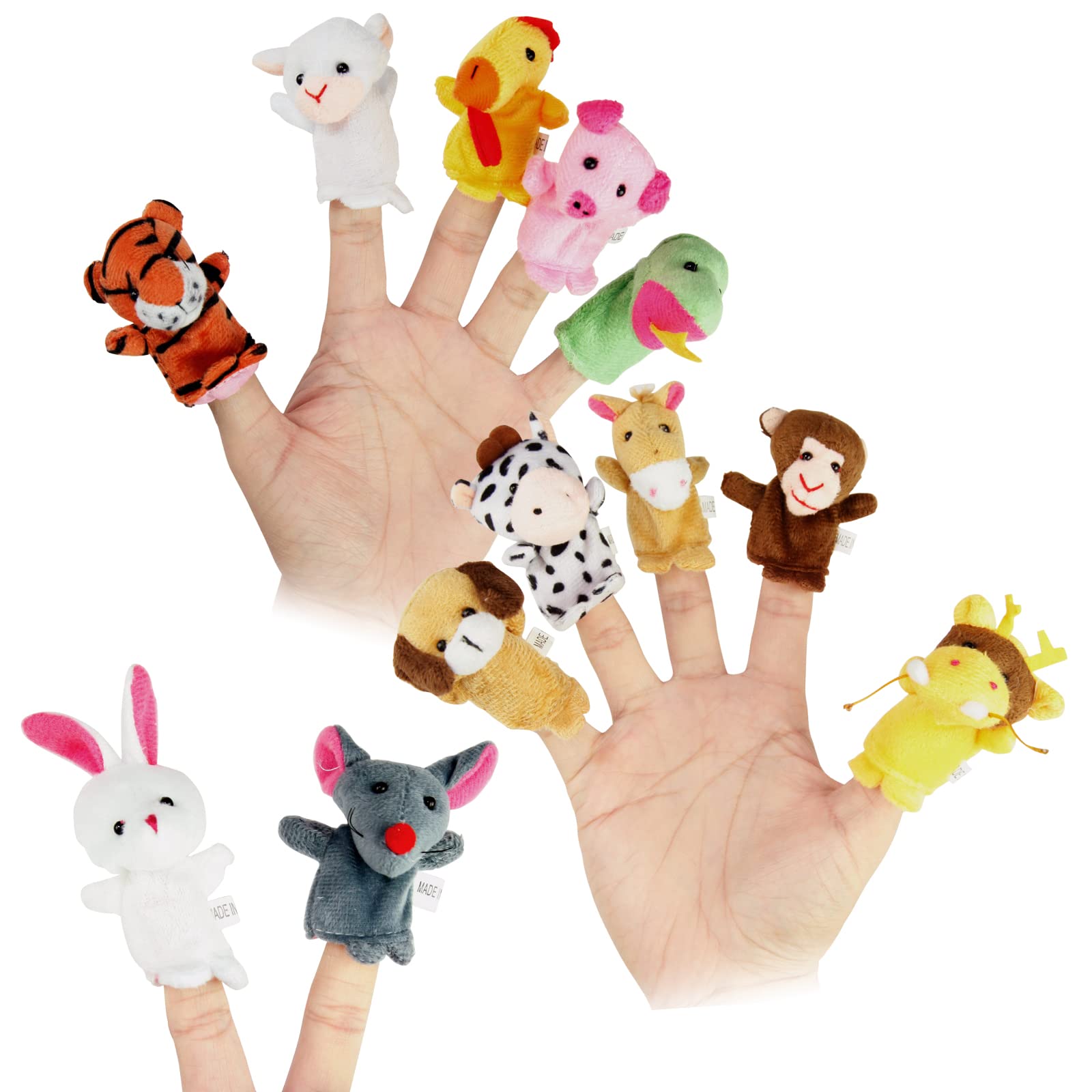 Snapklik.com : Sealive 12-PCS Story Time Animals Finger Puppets For ...