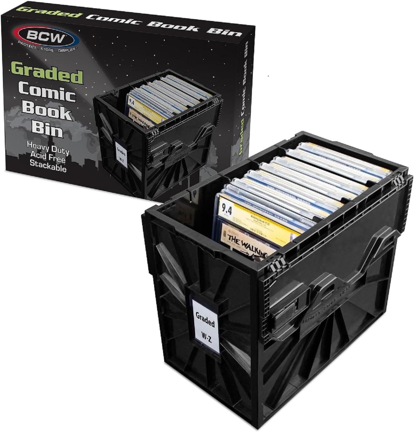 Amazon.com: CASEMATIX 16” Waterproof Comic Book Storage Box – Comic ...