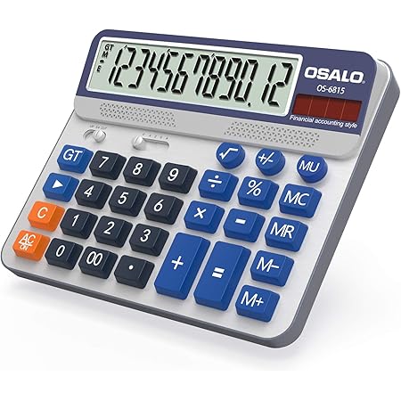 Amazon.com : Large Jumbo Calculator Big Button 8-Digit Desktop Math ...