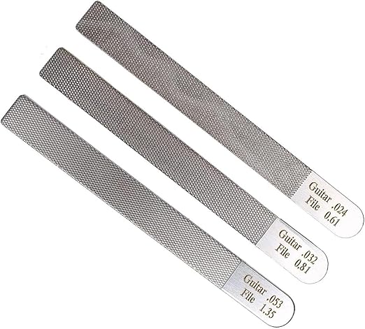 Amazon.com: TUOREN Guitar Nut Files Stainless Steel Guitar Nut Slotting ...