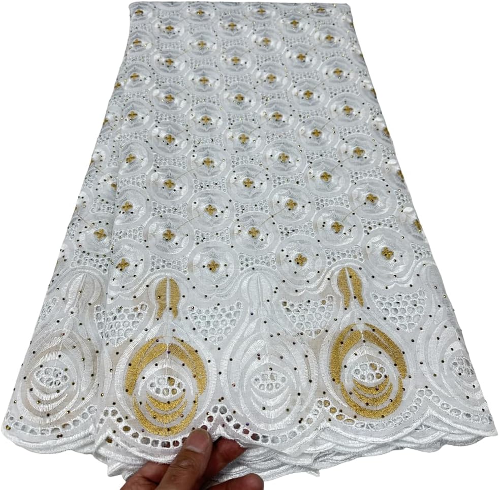 Amazon.com: Latest Swiss Voile Lace in Switzerland Lace Fabric with ...