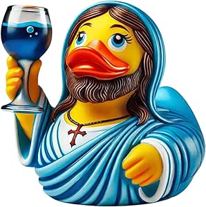 Amazon.com: Jesus Duck and Maria Duck Figure, 3.5 inch Resin Jesus Duck ...