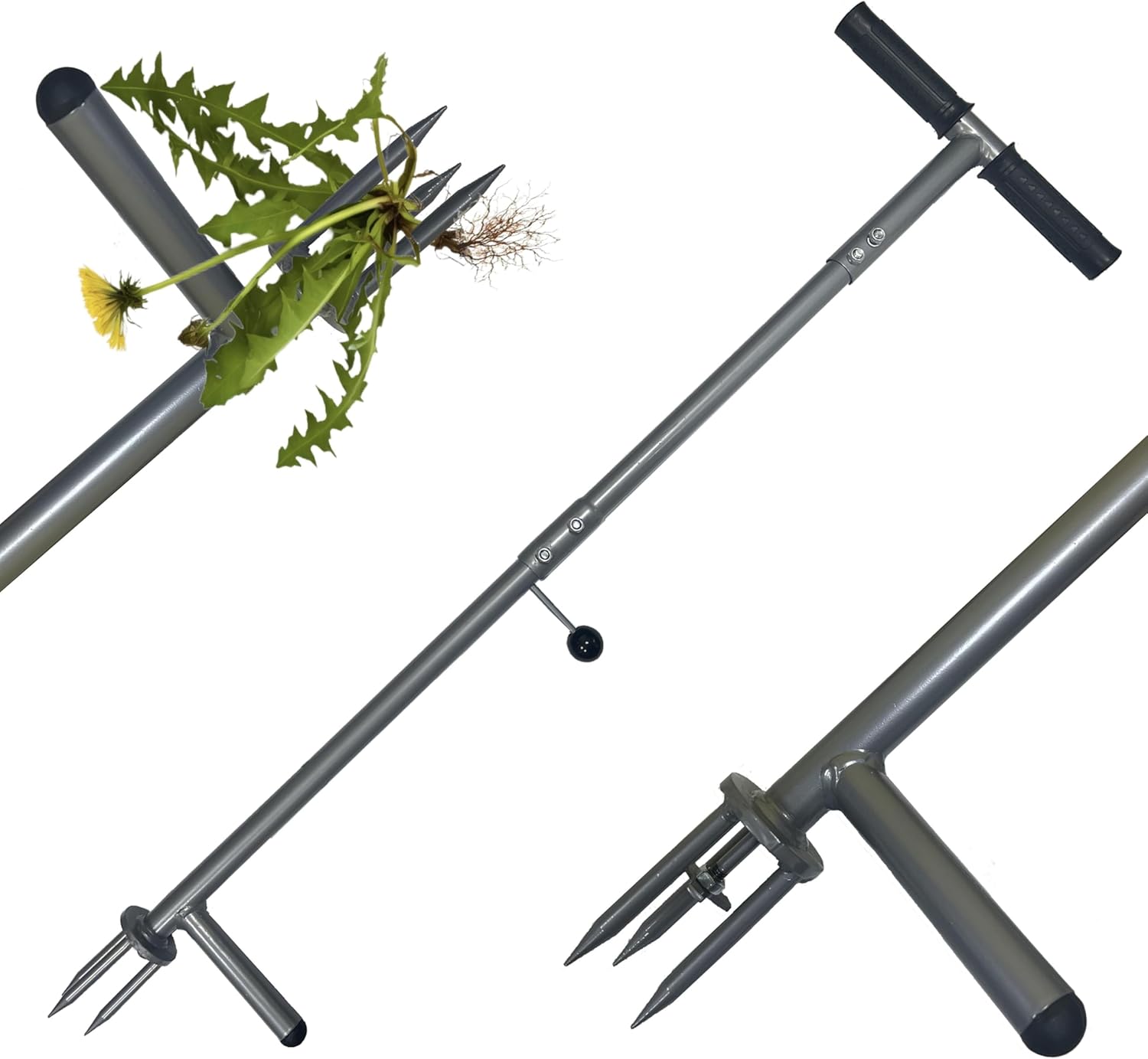 Amazon.com : NOUSEG Upgraded Stand Up Weed Puller Tool - Heavy Duty 3 ...