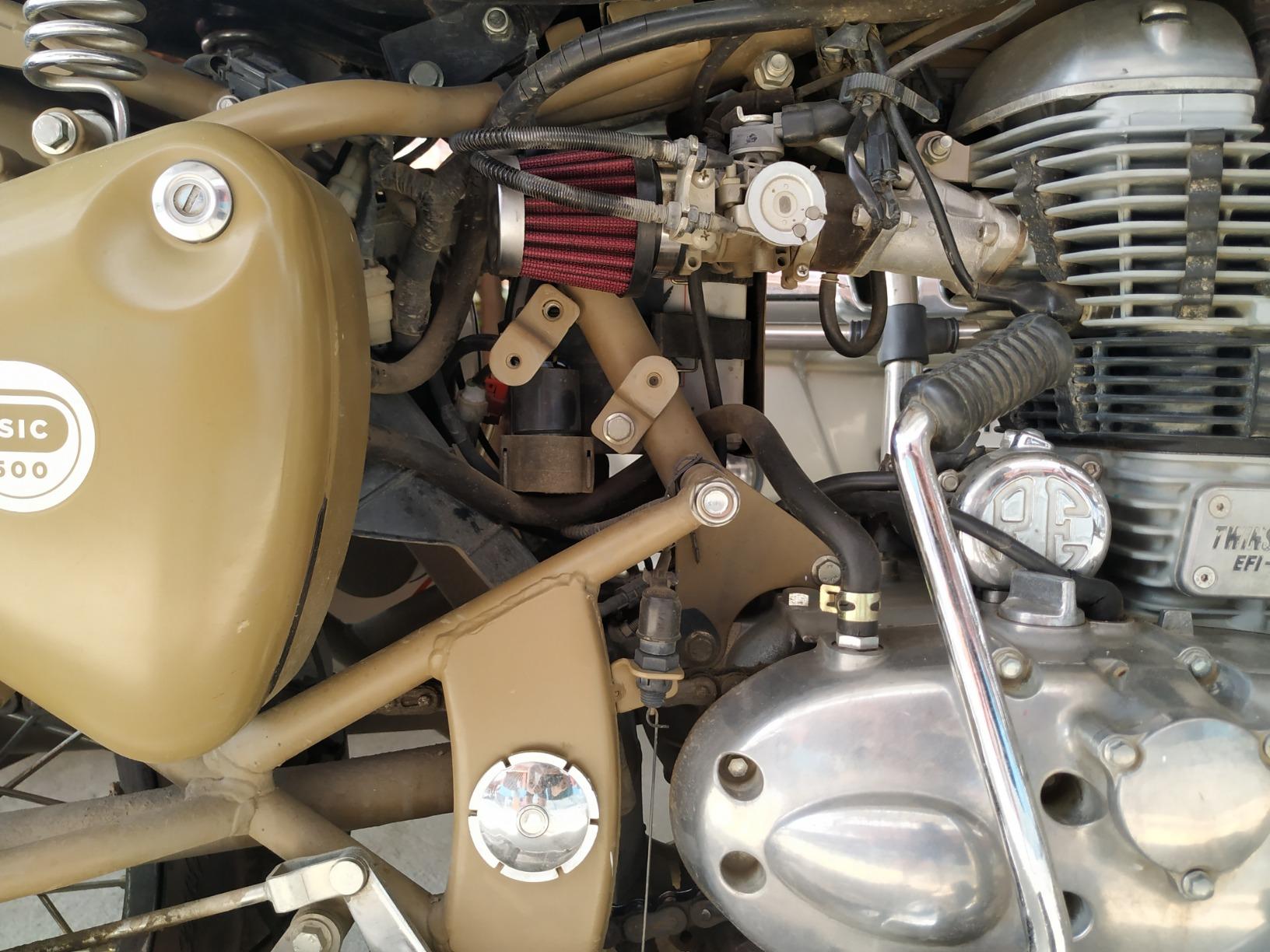 A2D Free Flow Air Intake Bike HP Conical Air Filter for Bike of Royal ...