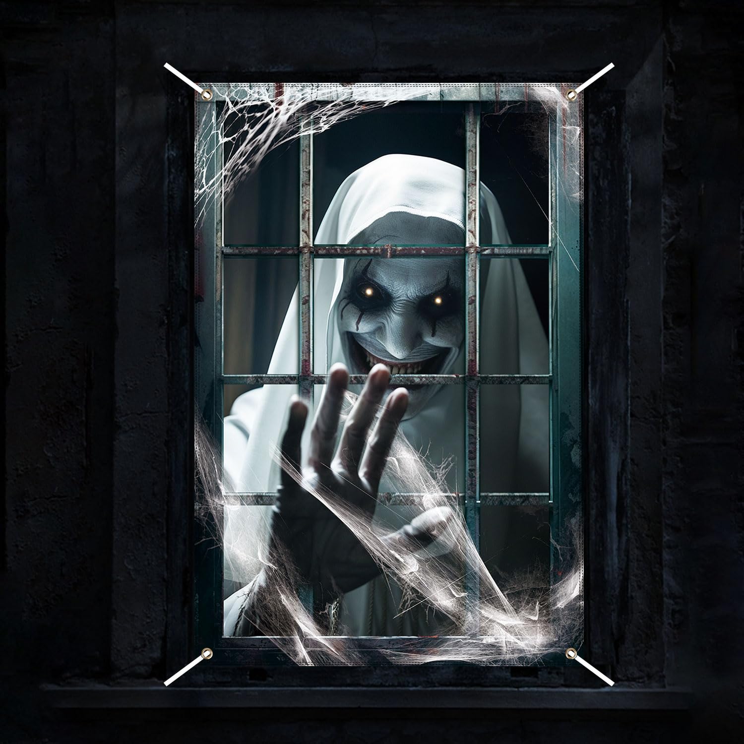 Amazon.com: LOMIMOS Halloween Horror Curtain Background,Halloween ...