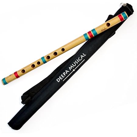 Deepa Musical Flute C Natural Bansuri For Beginners, Medium (19 inches ...