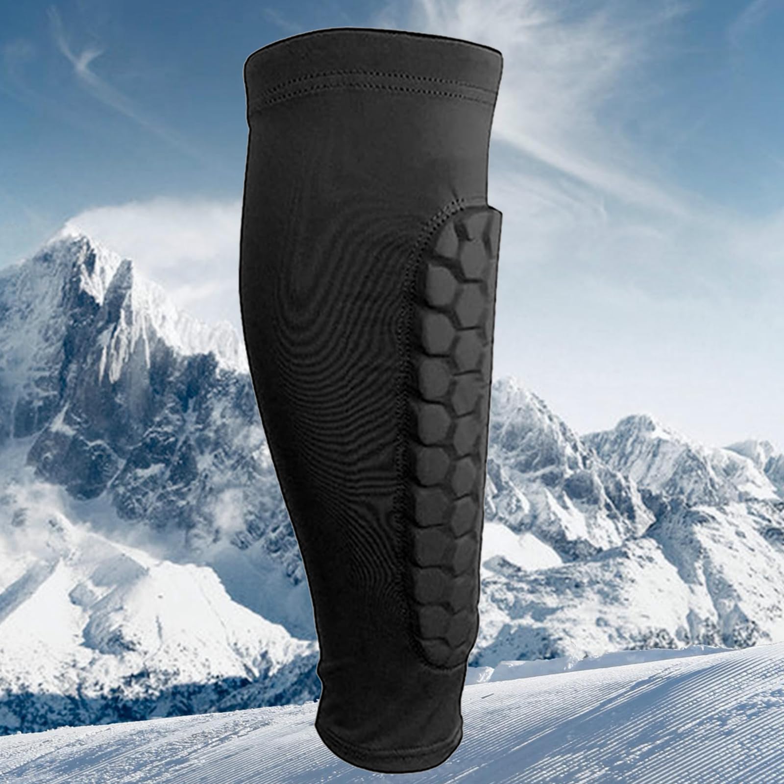 Skiing Leg Guards Soccer Shin Guards With Calf Sleeves - Honeycomb ...