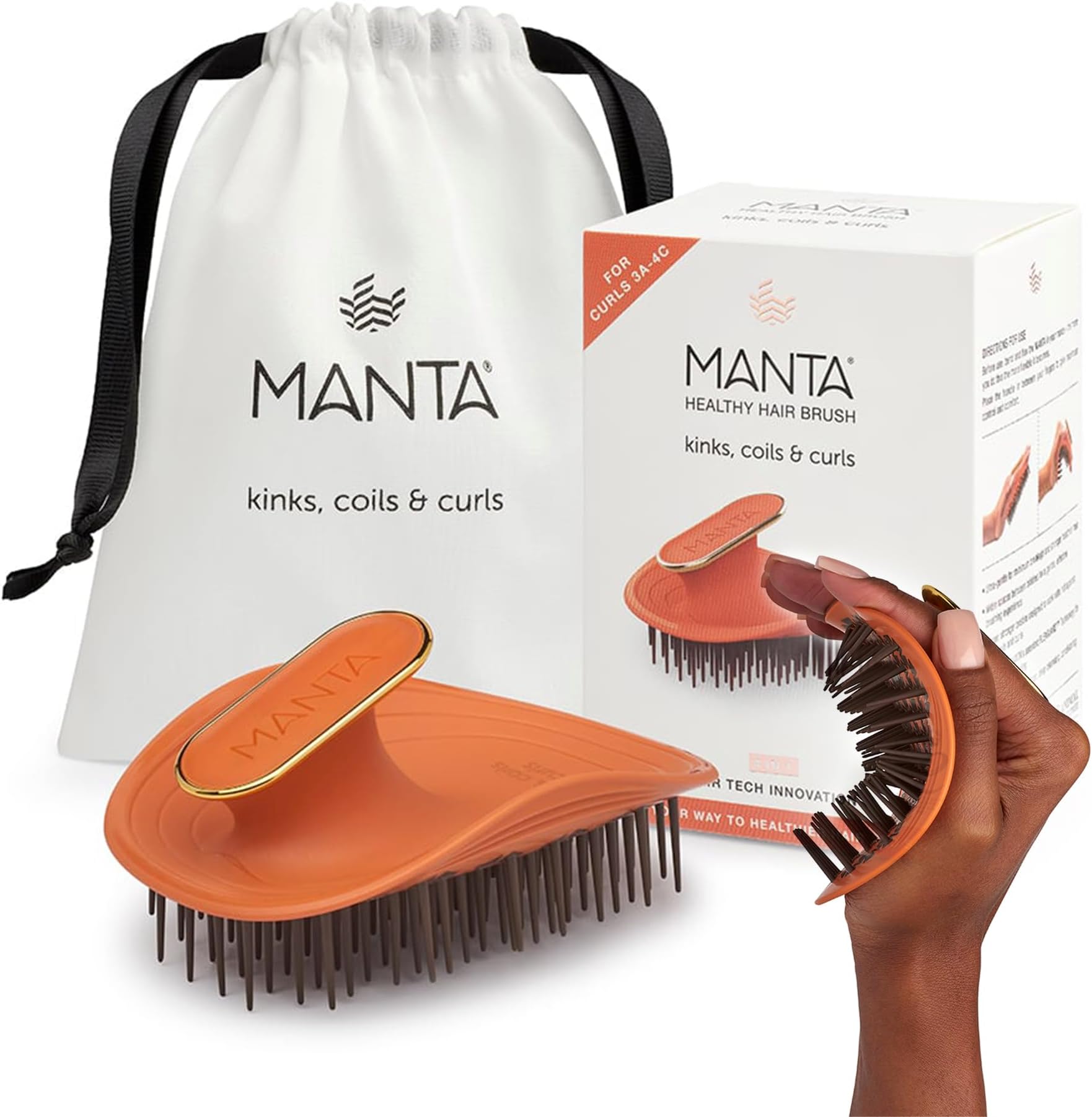 Amazon.com : Manta Anti Breakage Hair Brush, Hair Massager Scalp Brush ...
