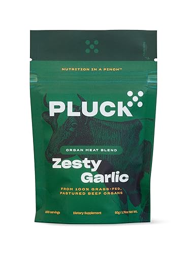 Amazon.com : Pluck Zesty Garlic Organ Meat Blend Seasoning | From Grass ...