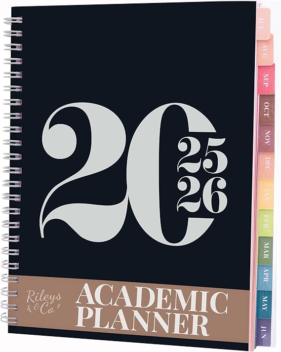 Rileys Academic Planner 2025-2026, Daily, Weekly & Monthly Planner ...