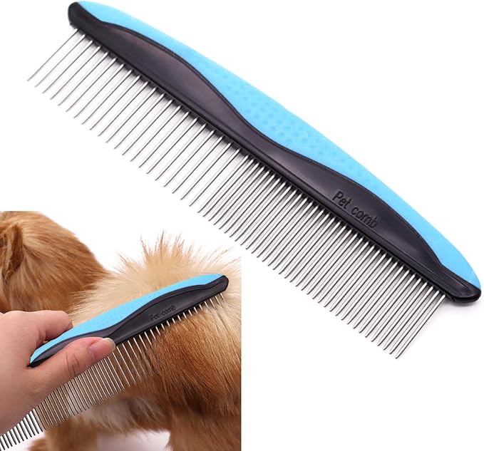 Dog Comb, Professional Pet Comb, Dogs Grooming Comb, Pet Grooming Comb ...