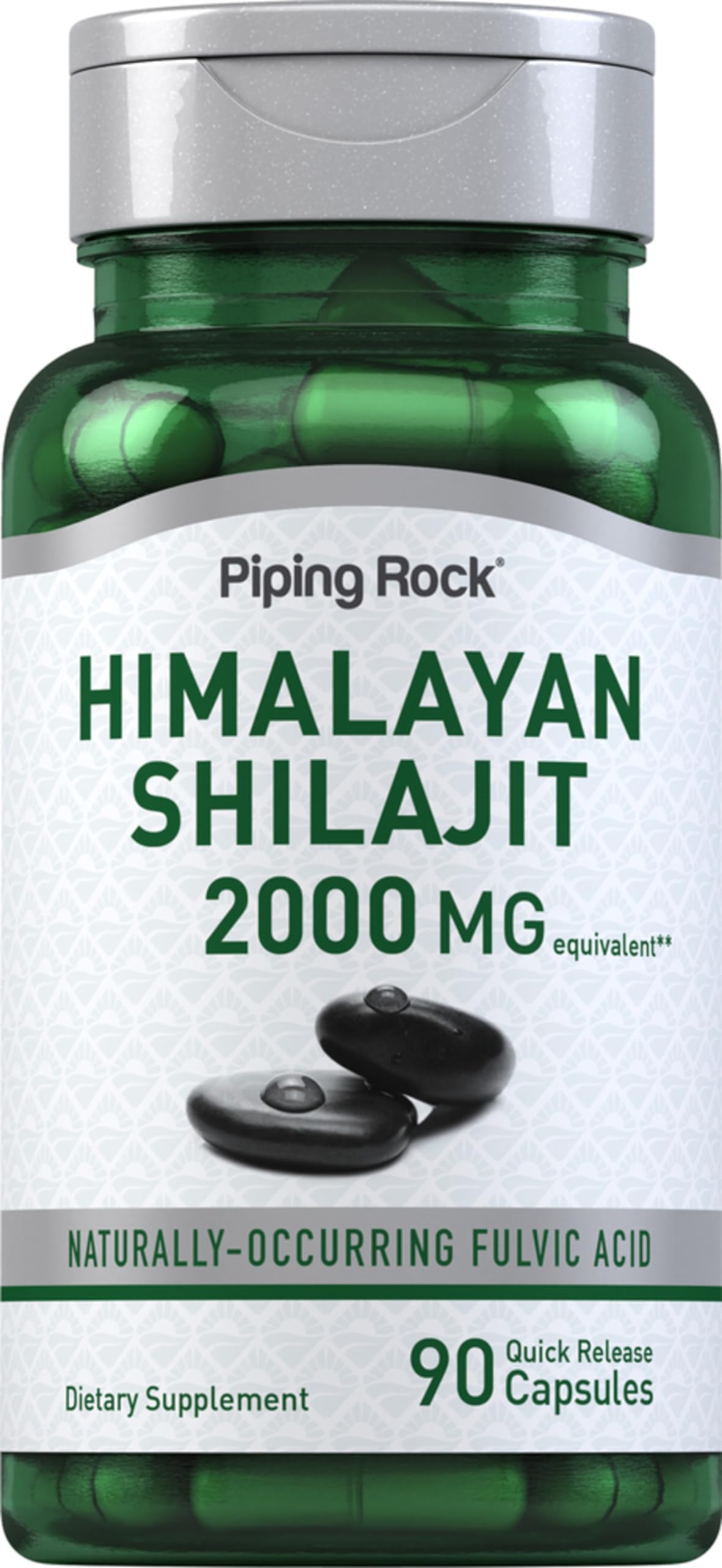 Amazon.com: Piping Rock Shilajit Capsules | 2000mg | 90 Count ...