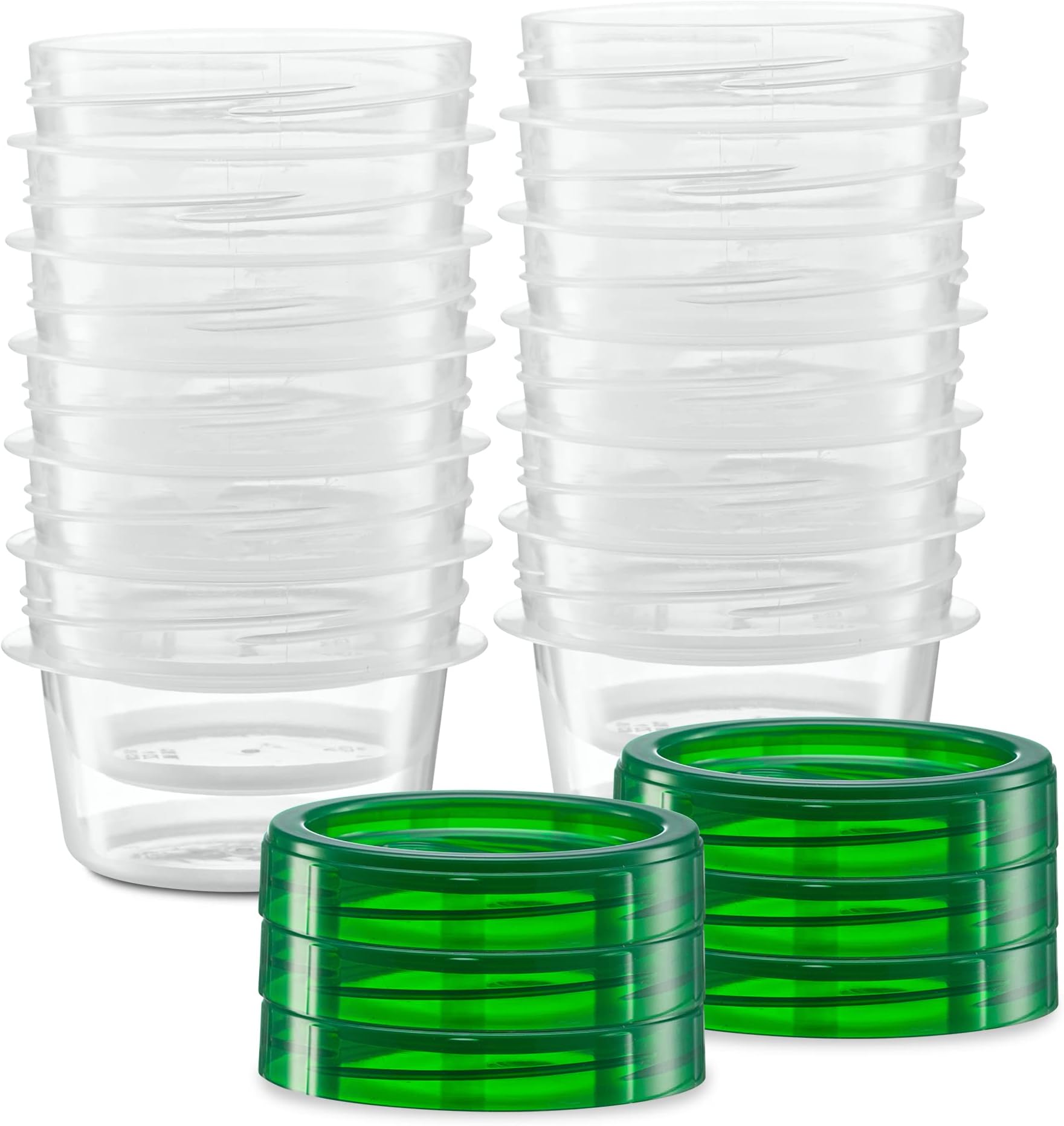 Amazon.com: Elegant Disposables Baby Food Storage Containers 24 Pack, 4 ...