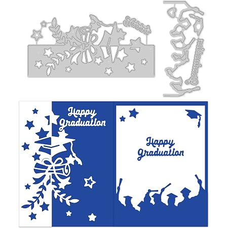 Amazon.com : Hying 2023 Graduation Cutting Dies for Card Making ...