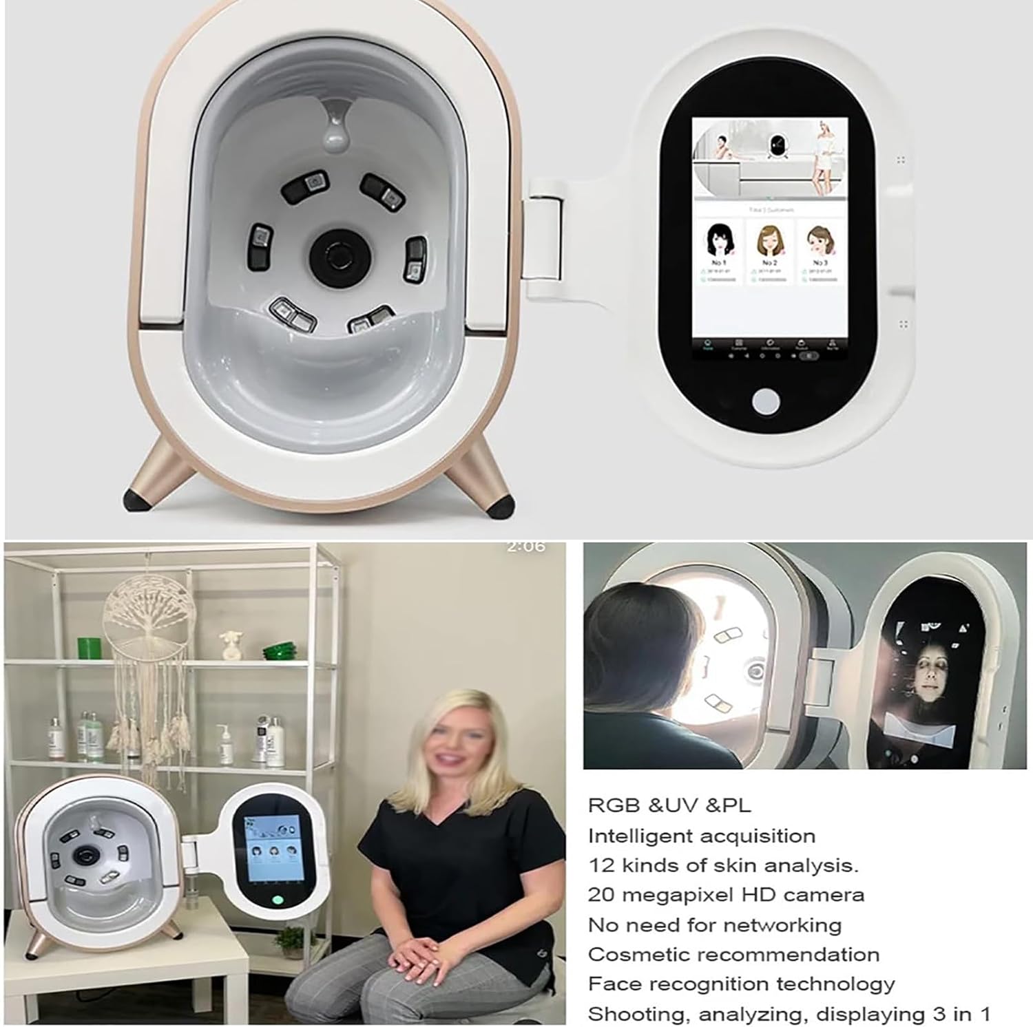 Smart Skin Analyzer,3D Facial Skin Detector, 20 Philippines | Ubuy