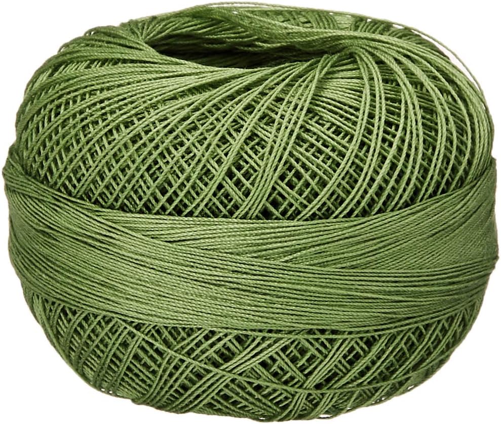 Amazon.com: Lizbeth Size 80 HH80684 Cotton Thread, Leaf Green Medium ...